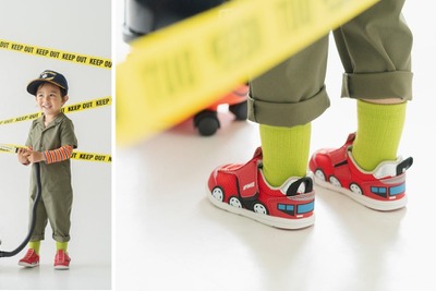 人気のゴミ収集車モチーフも、車好きキッズ向けスニーカー「IFME のりものシリーズ」新登場 画像