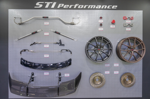 STIパーツを眺めながらSTIマフラー音を視聴できる至福のコーナー…東京オートサロン2023 | レスポンス（Response.jp）