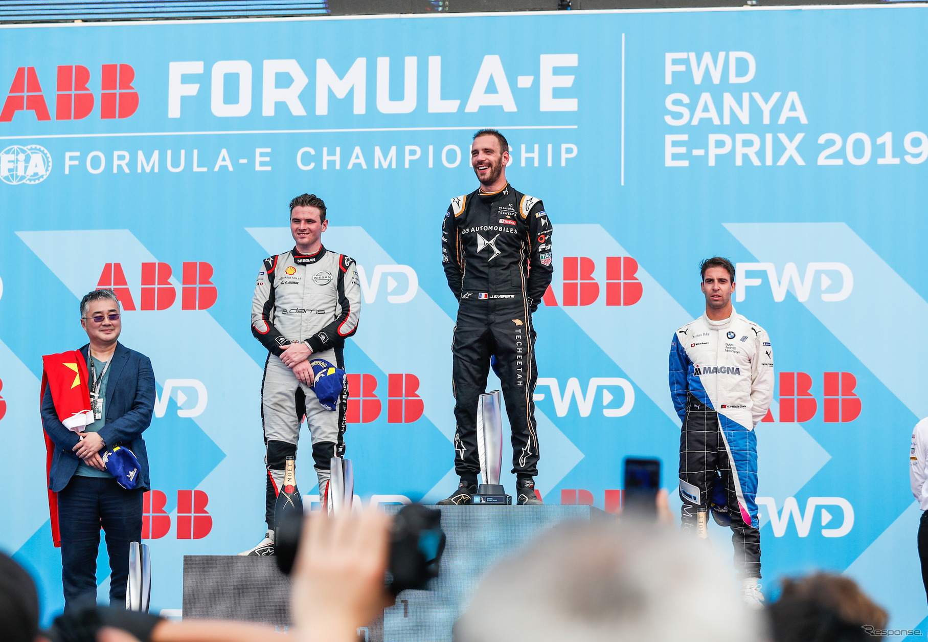 【フォーミュラe】日産が初の表彰台フィニッシュ…第6戦中国・三亜でオリバー・ローランドが2位に 1枚目の写真・画像 レスポンス