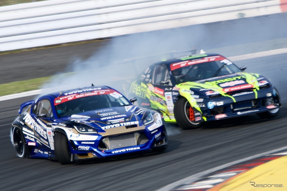 【D1GP 第1戦】GR86でいきなりベスト8進出！素性を活かすマシンメイキングに迫る…Team TOYO TIRES DRIFT 1枚目の写真・画像 | レスポンス（Response.jp）