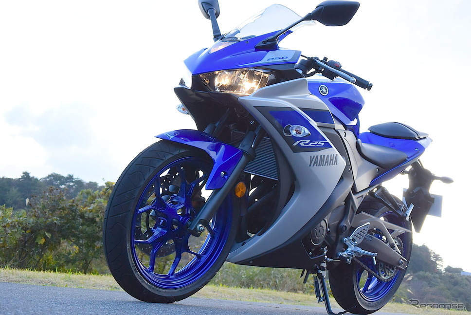 【ヤマハ YZF-R25 発売】初導入の青×銀カラー、新世代スポーツのイメージ強調 1枚目の写真・画像 | レスポンス（Response.jp）