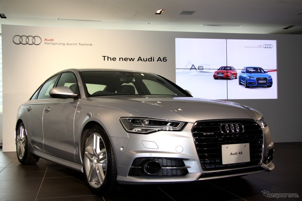 【アウディ A6 改良新型】ヘッドライト技術をリードする「マトリクスヘッドライト」 1枚目の写真・画像 レスポンス(response Jp)